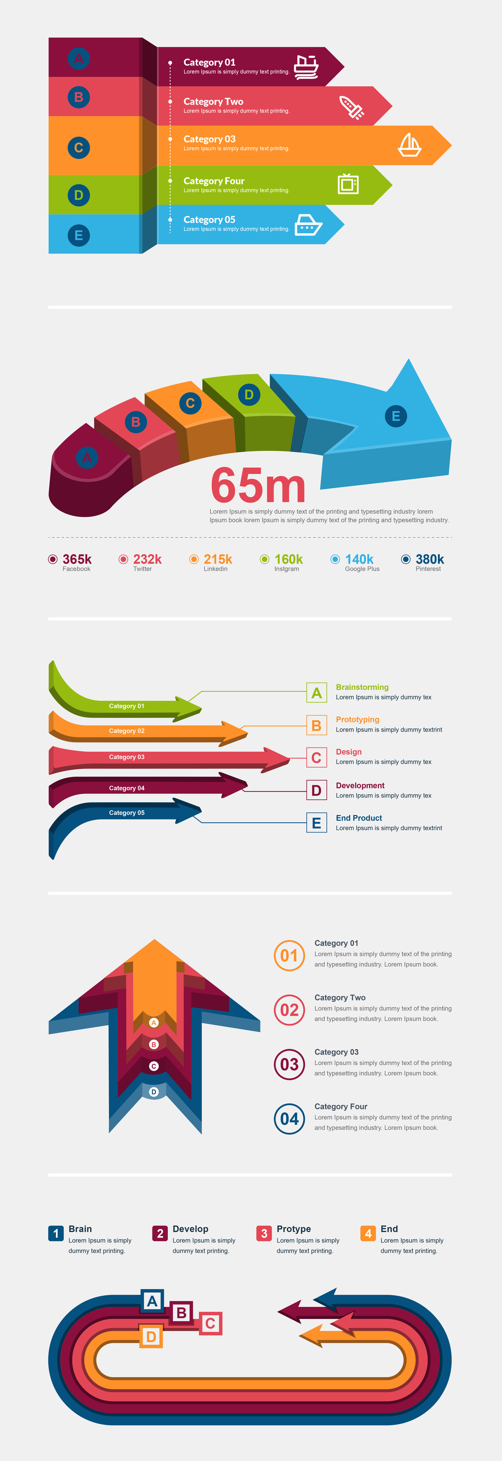 Infographic Bundle | 900+ Vector Elements - TemplateMonster